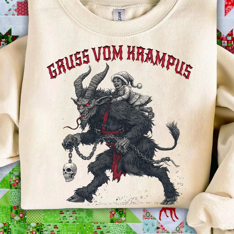 Krampus Sweater - Etsy