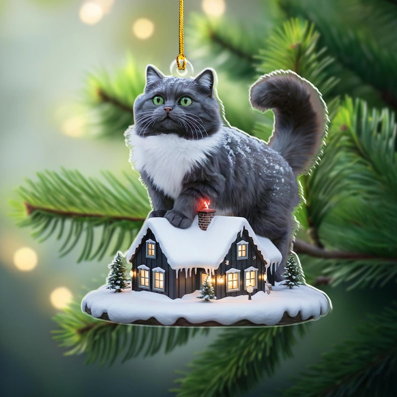 Yule Cat Ornament, Jólakötturinn Christmas Icelandic Folklore ...