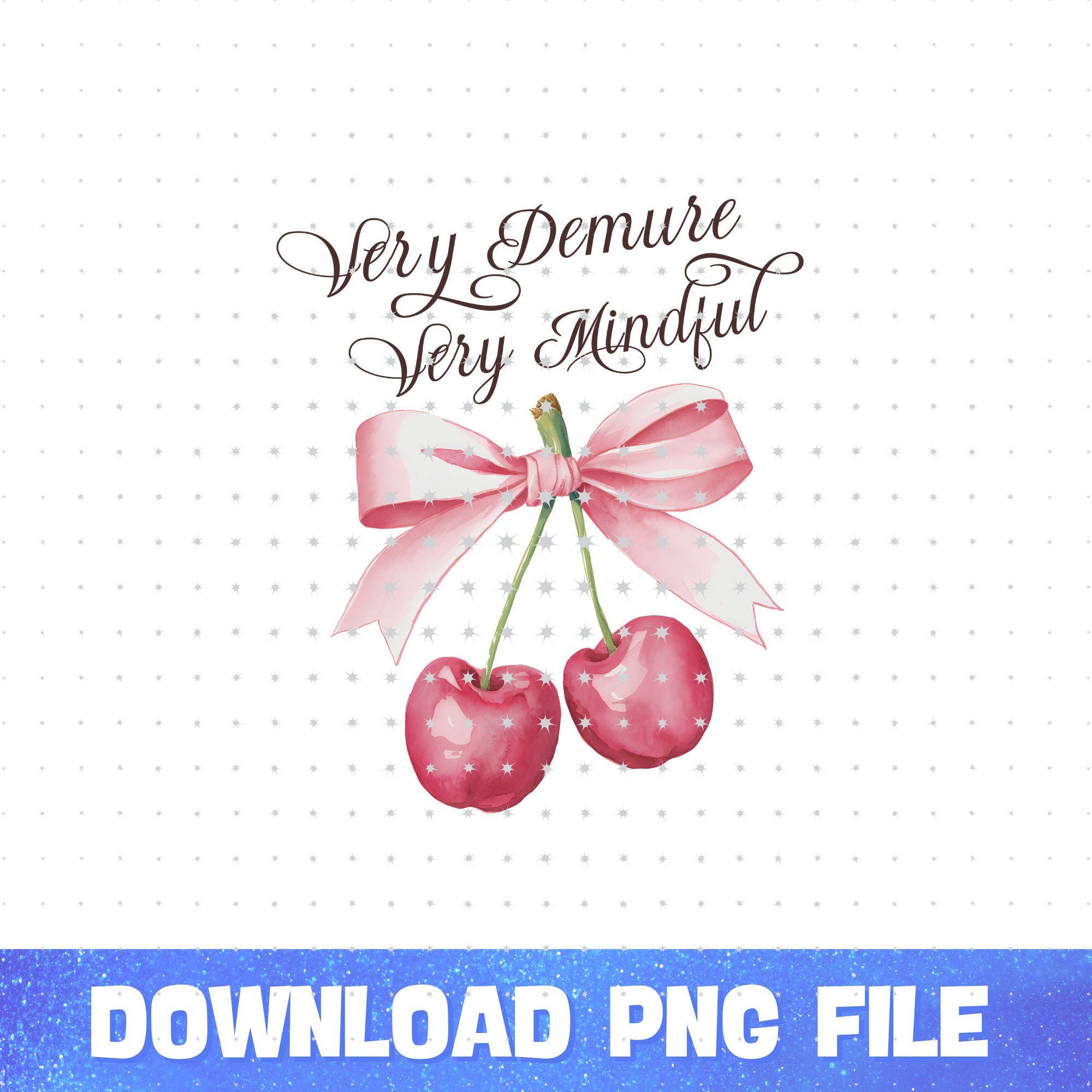 Very Demure Very Mindful Watercolor Bow Png, Demure Workplace Png ...