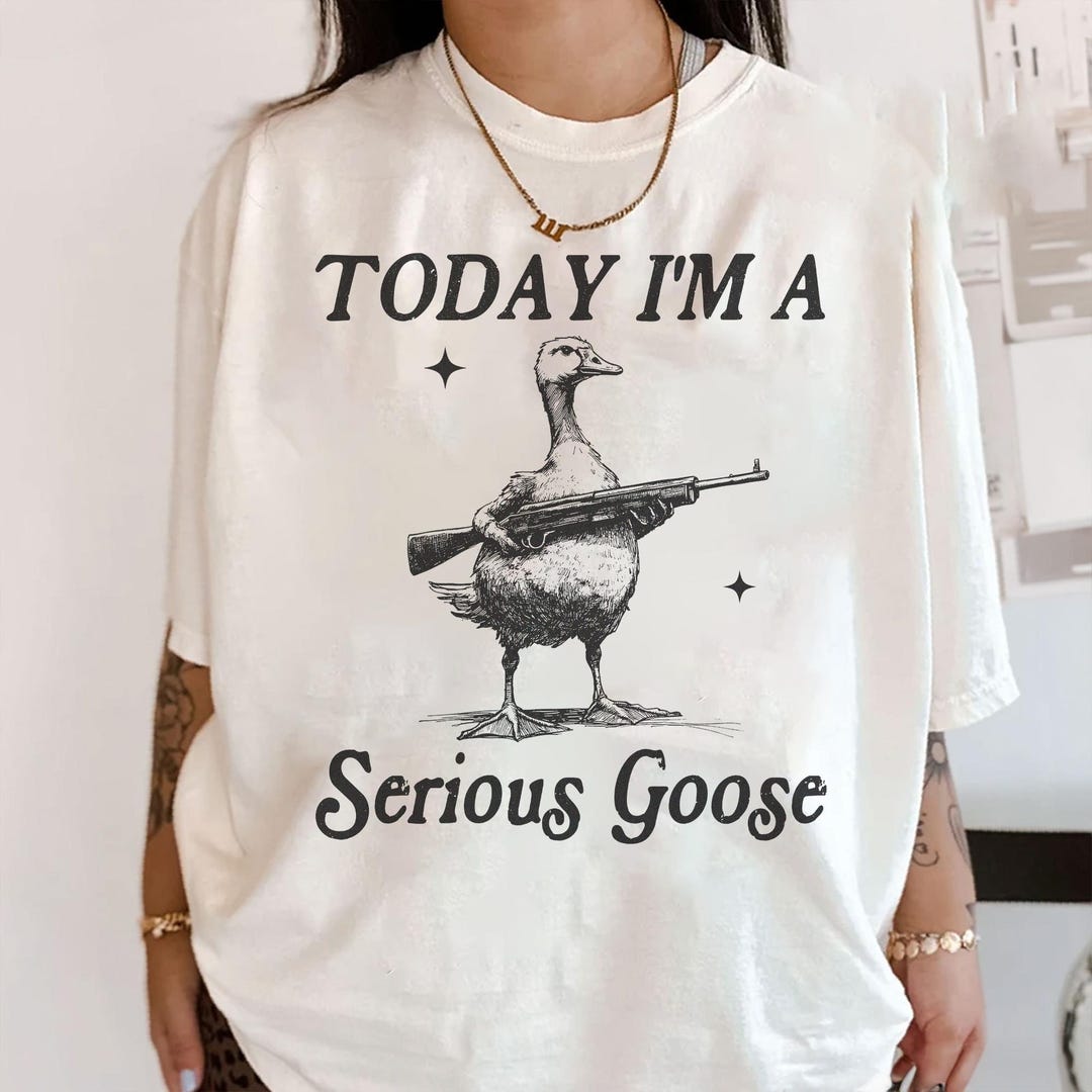 Today I'm A Serious Goose Shirt, Serious Goose Shirt, Sarcastic Shirt ...
