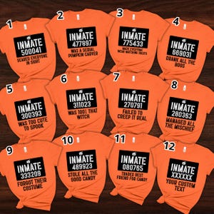 Custom County Jail Inmate Halloween Costume, Inmate Costume Funny ...