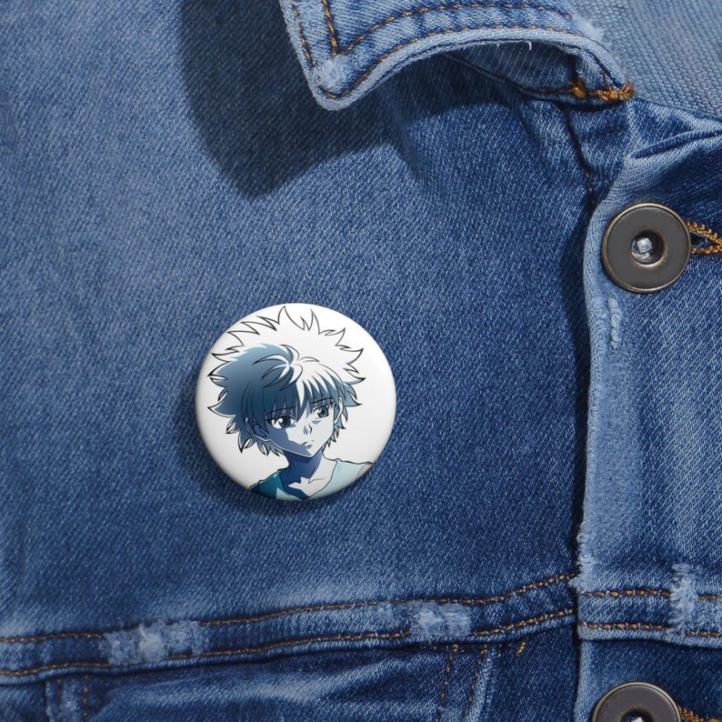 Killua Pin From Hunter X Hunter , Hxh Anime Theme Pin Button - Etsy