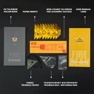 Hand-drawn Fulu, Pass Exams Talisman, Good Luck Amulet for Passing ...