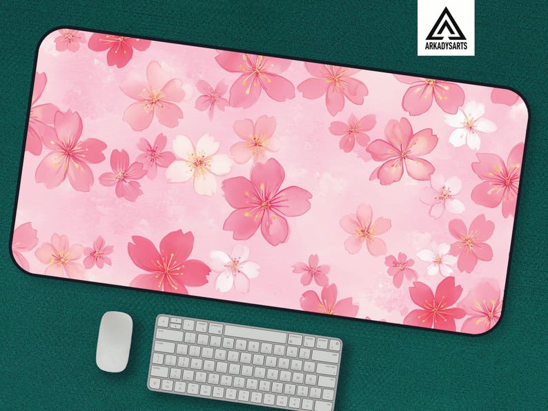 Sakura Floral Mousepad - Elegant and Minimalist Design - Perfect for ...