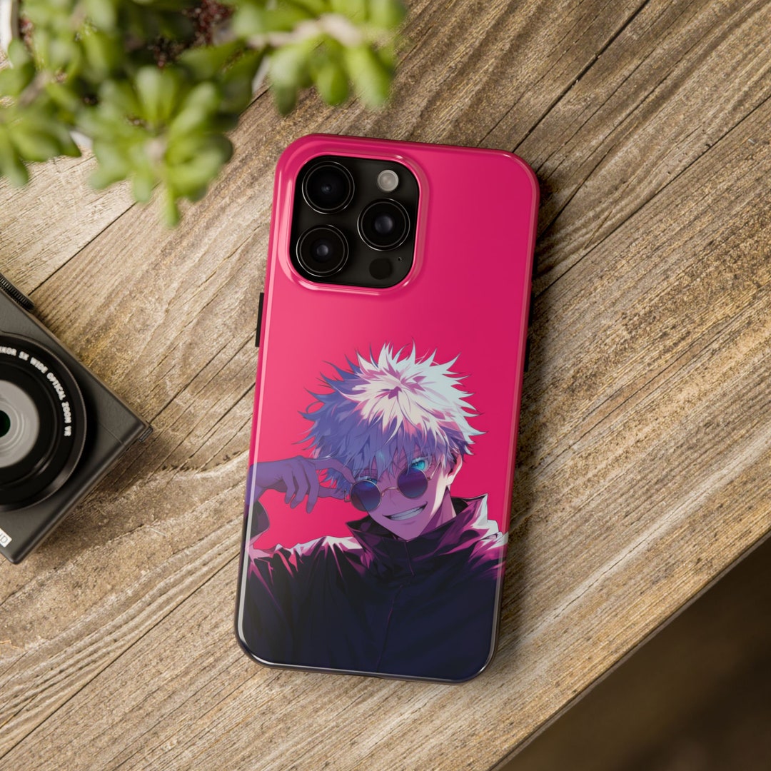 Anime Style Gojo iPhone Case Cool Anime Character Art Durable Phone ...