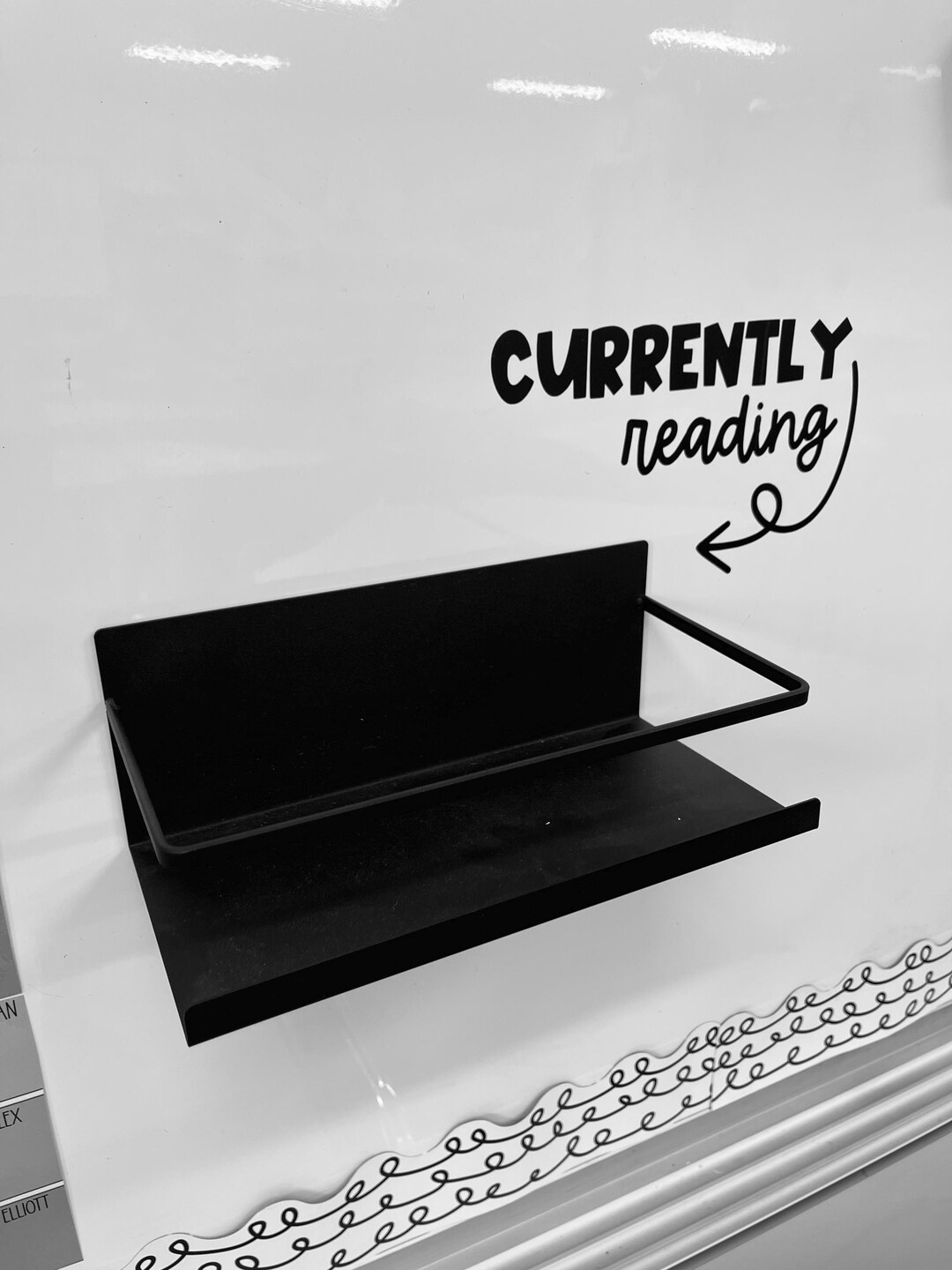 Currently Reading Classroom Vinyl Decal Whiteboard | Classroom Decor ...
