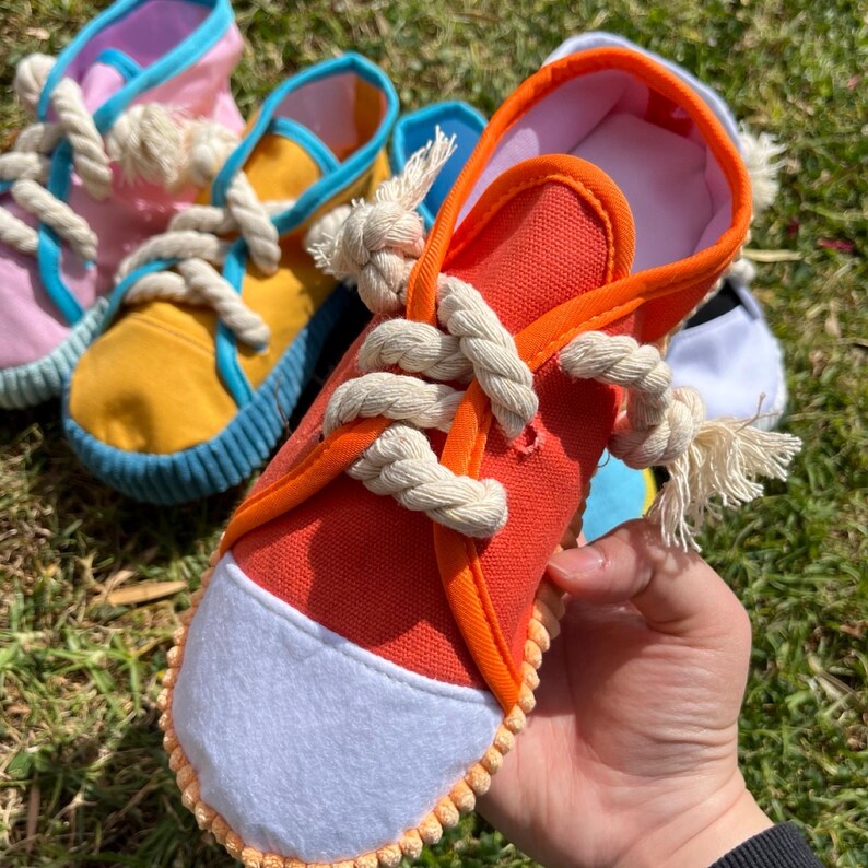 Soft Cotton Shoe Chew Toy | Squeaky Cloth Knot | Interactive | Dental ...