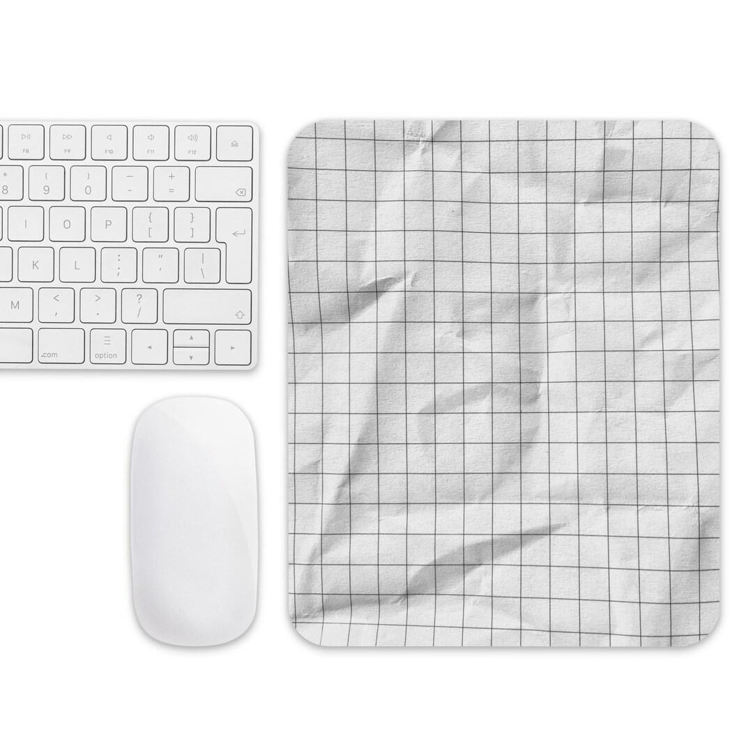 Crumpled Graph Paper Texture Mouse Pad textures Series Unique Office ...
