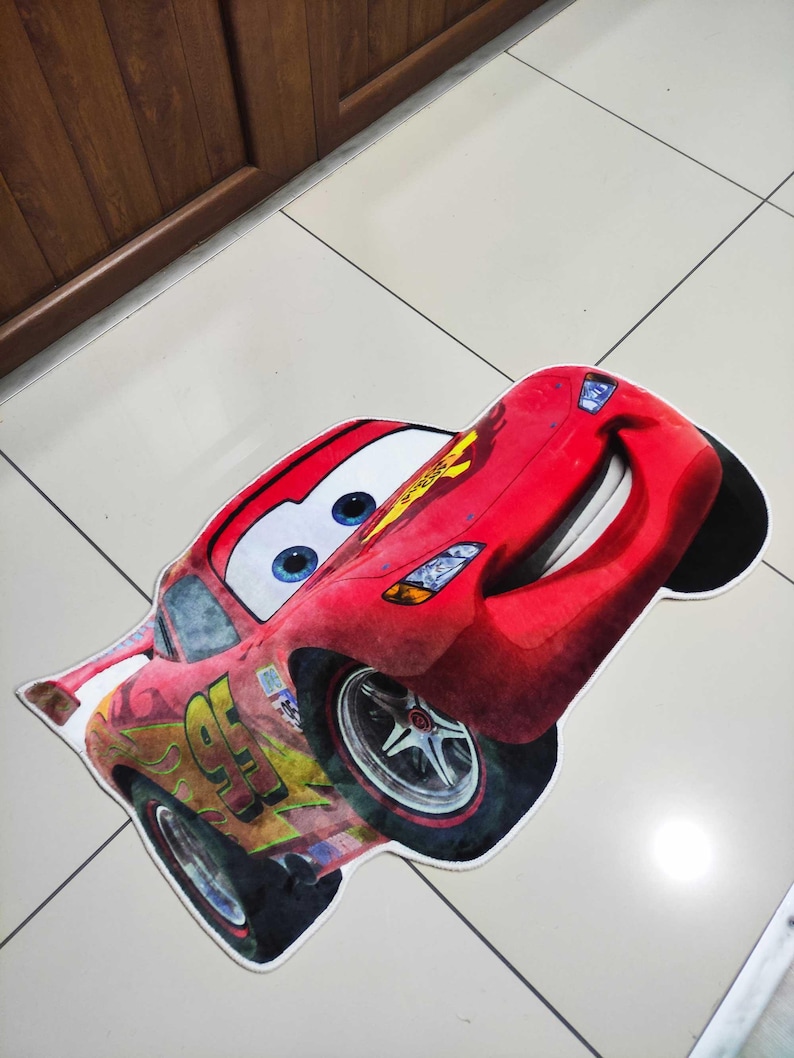 Lightning Mcqueen Rug, Lightning Mcqueen, Mcqueen Rug,cars Rug With ...