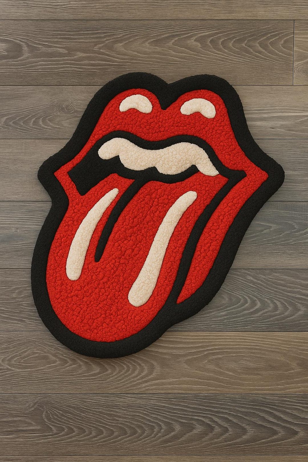 Rolling Stones Rug, Gothic Cross Rug, Chrome Heart Inspired Y2K Style ...