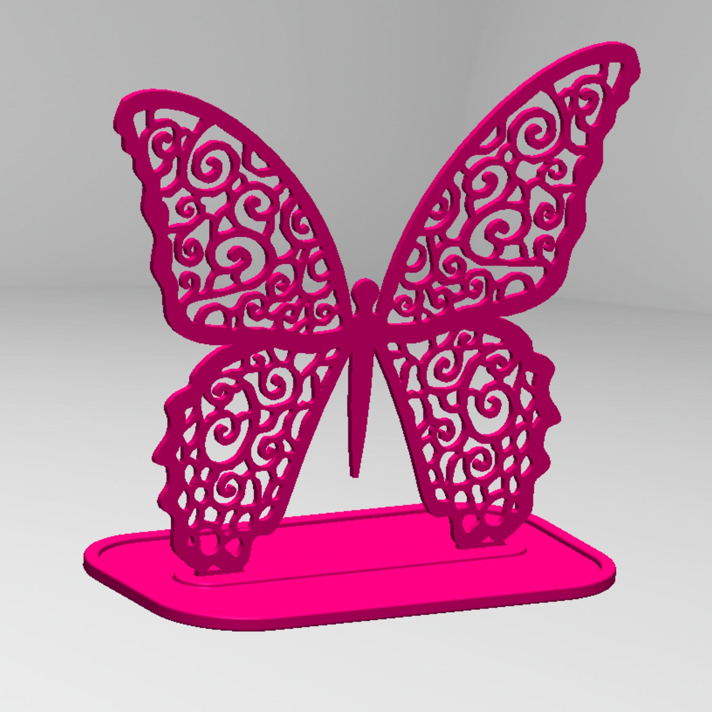Butterfly Earring Stand - 3D Printable Jewelry Holder | Customizable ...