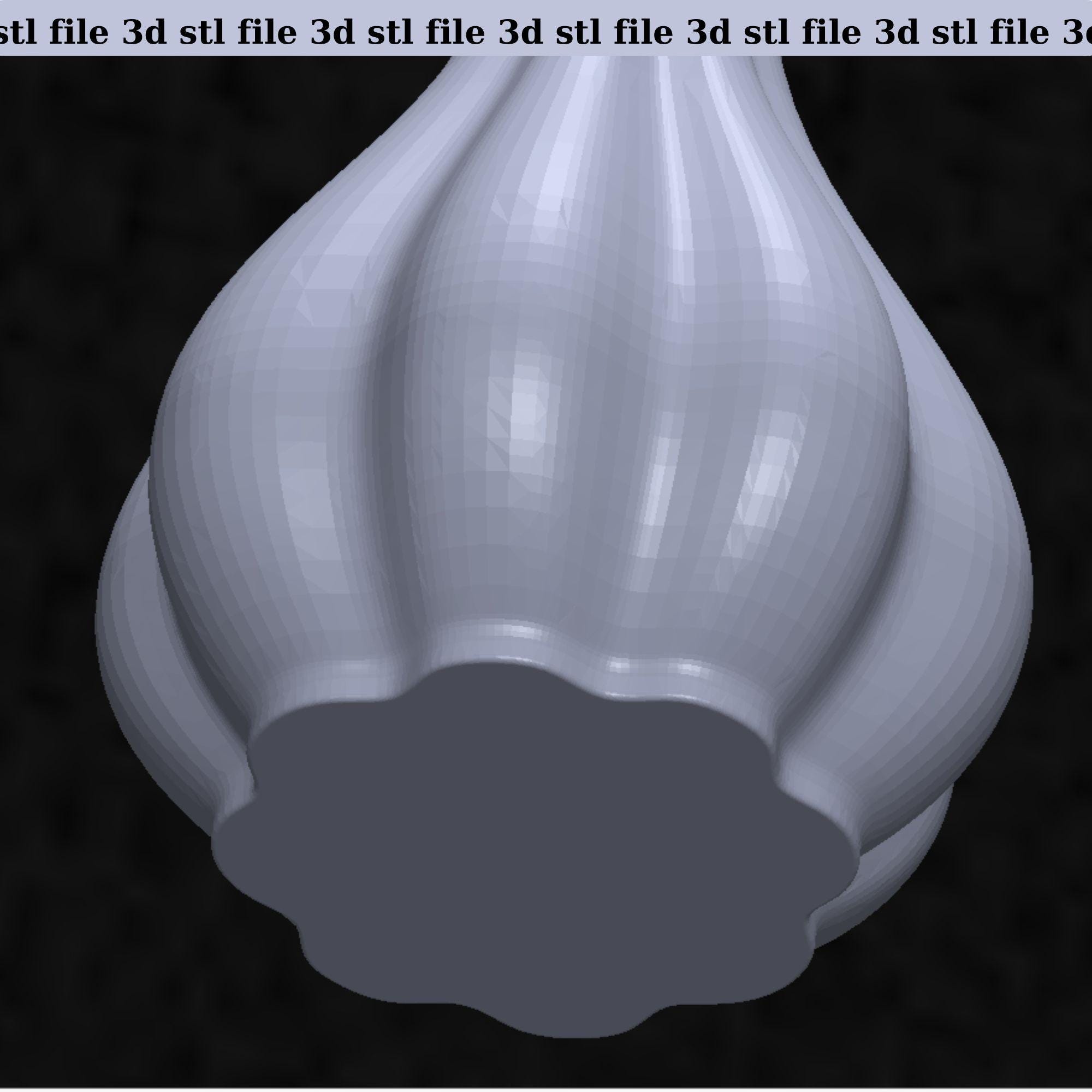 3d Vase Stl File, Flower Vase - Etsy