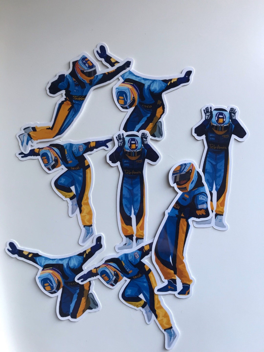 Fernando Alonso Celebration Pose Stickers - Etsy