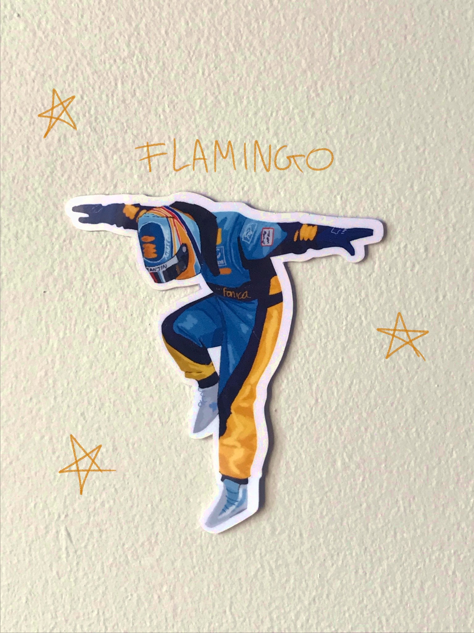 Fernando Alonso Celebration Pose Stickers - Etsy