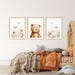 Neutral Nursery Decor, Woodland Poster, Animal Wall Art Print, Nature ...