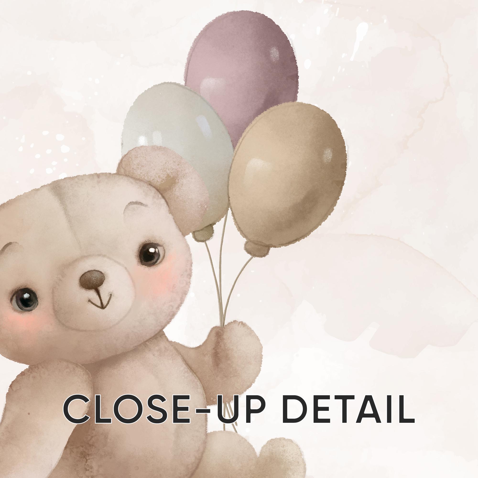 Set of 3 Teddy Bear Nursery Poster, Children Wall Decor, Nursery Decor ...