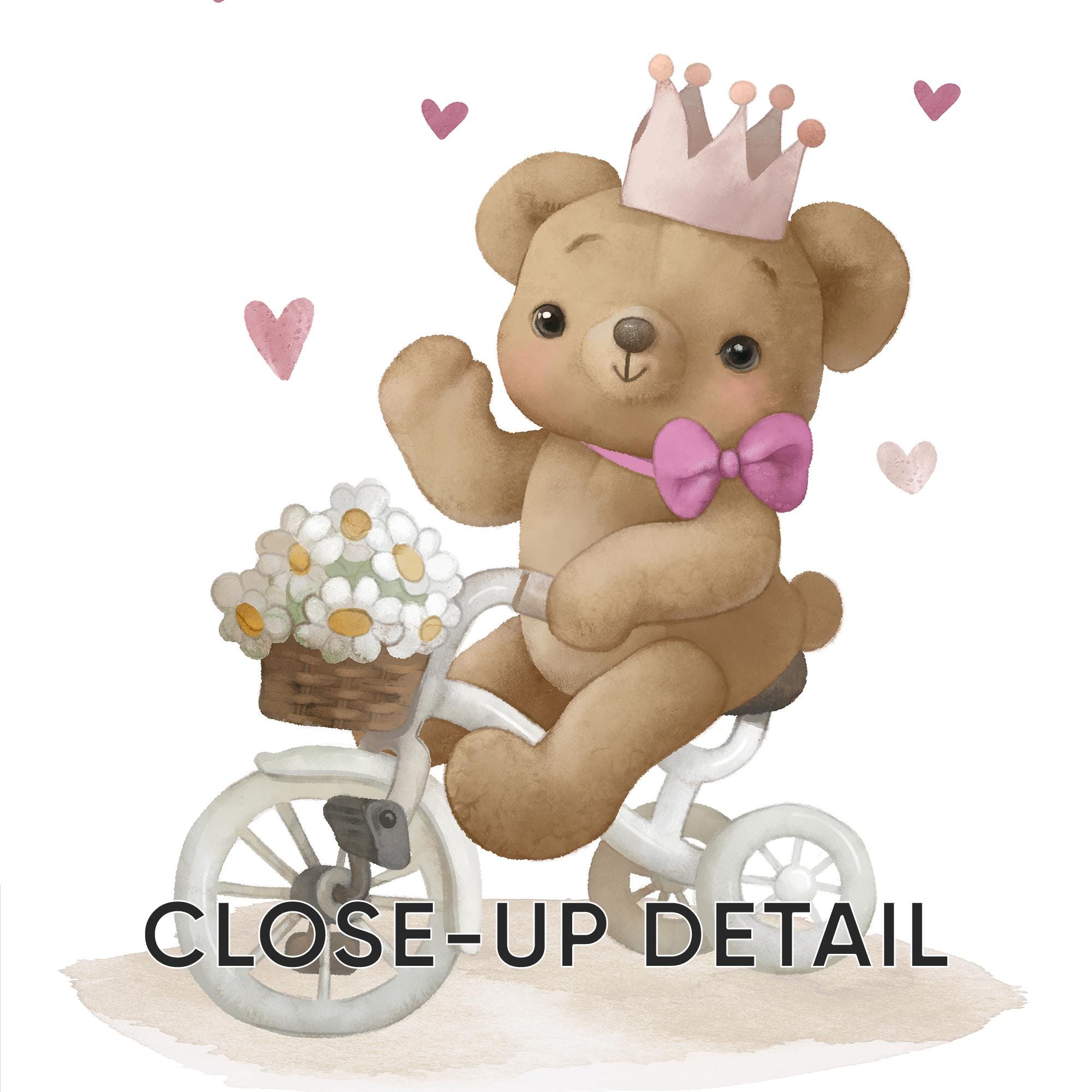 Set of 3 Teddy Bear Nursery Poster, Children Wall Decor, Boys Girls ...