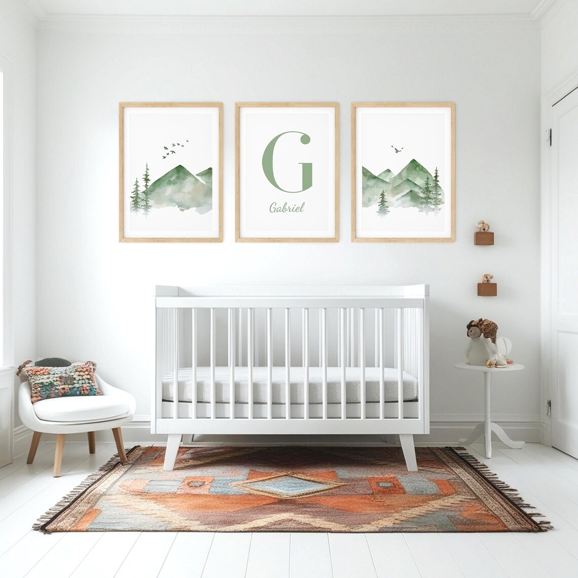 Personalized Nursery Wall Art, Custom Name Posters, Calm Nursery Decor ...