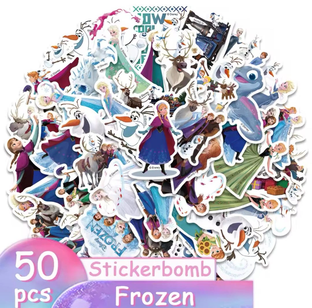 50pcs Frozen Disney Vinyl Stickers,elsa and Anna Stickers,disney ...