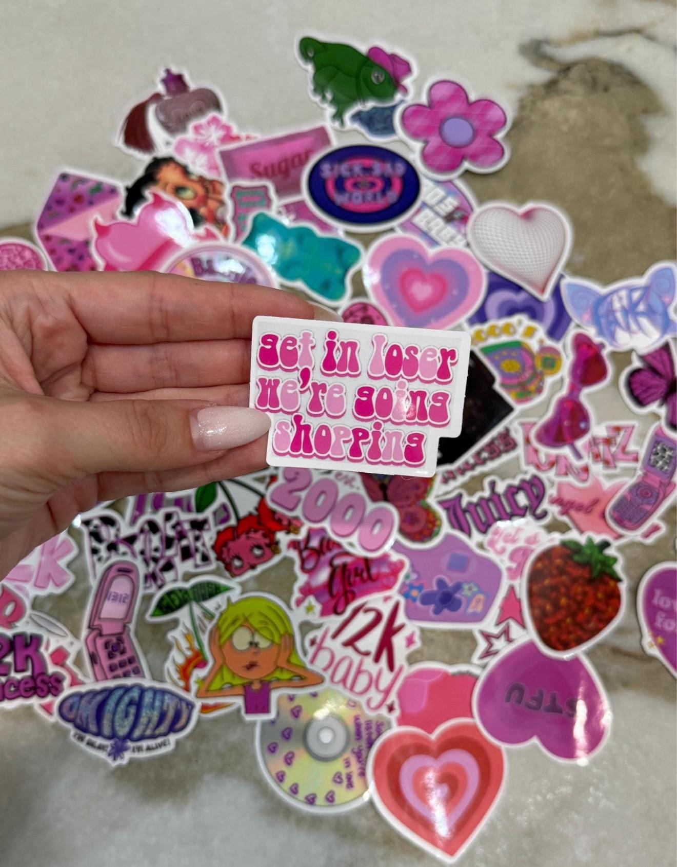 55pcs Y2K Nostalgia Vinyl Sticker Pack Cute Stickers,pinterest ...