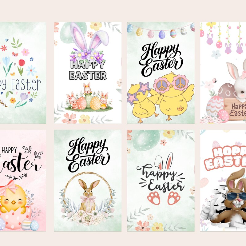 Funny Easter Card Set - Etsy