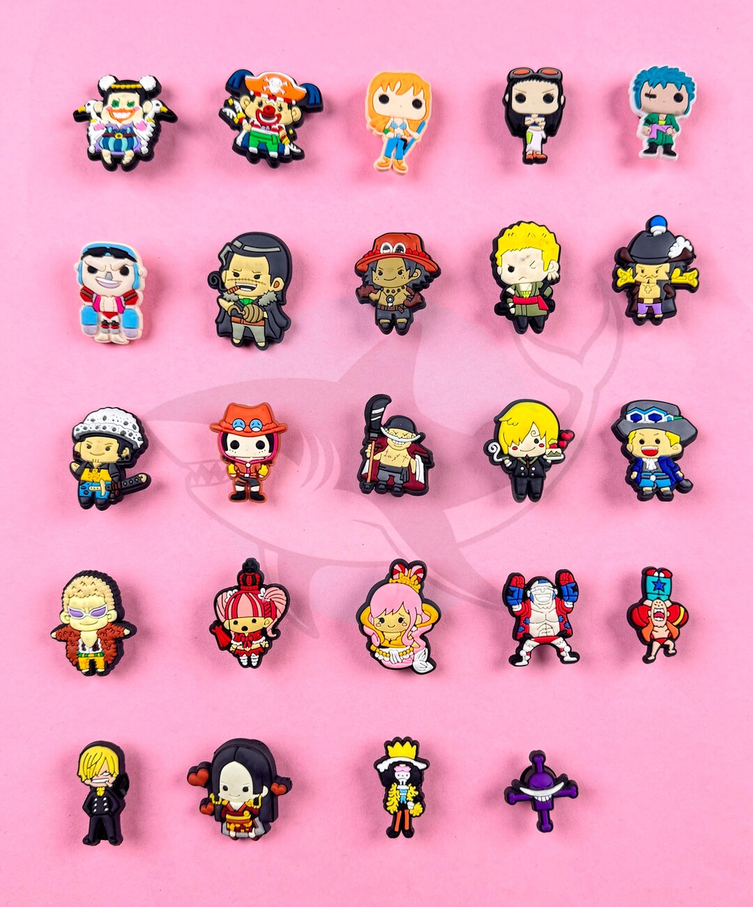 One Piece Anime Jibbitz Charms for Crocs Luffy Zoro Buggy Franky Crocs ...
