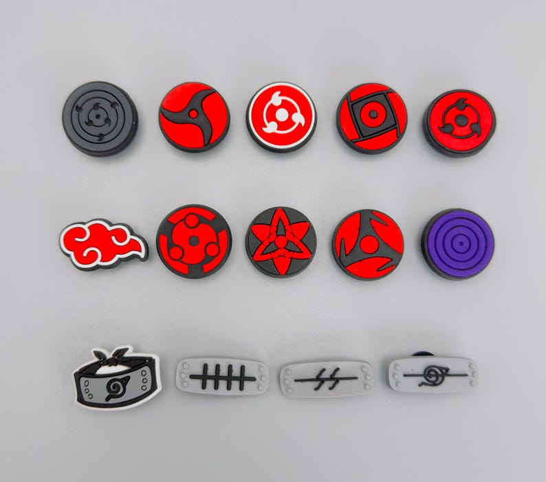 Naruto Anime Crocs Jibbitz Charms Manga Anime Ninja Fighters Shoe ...