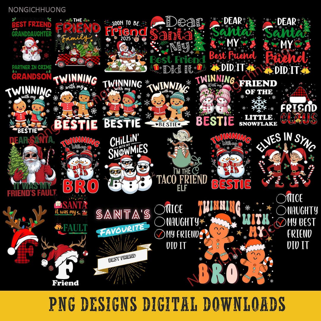 26 Friends Christmas Png, Best Friend Christmas, Fashion Girls , Soul ...