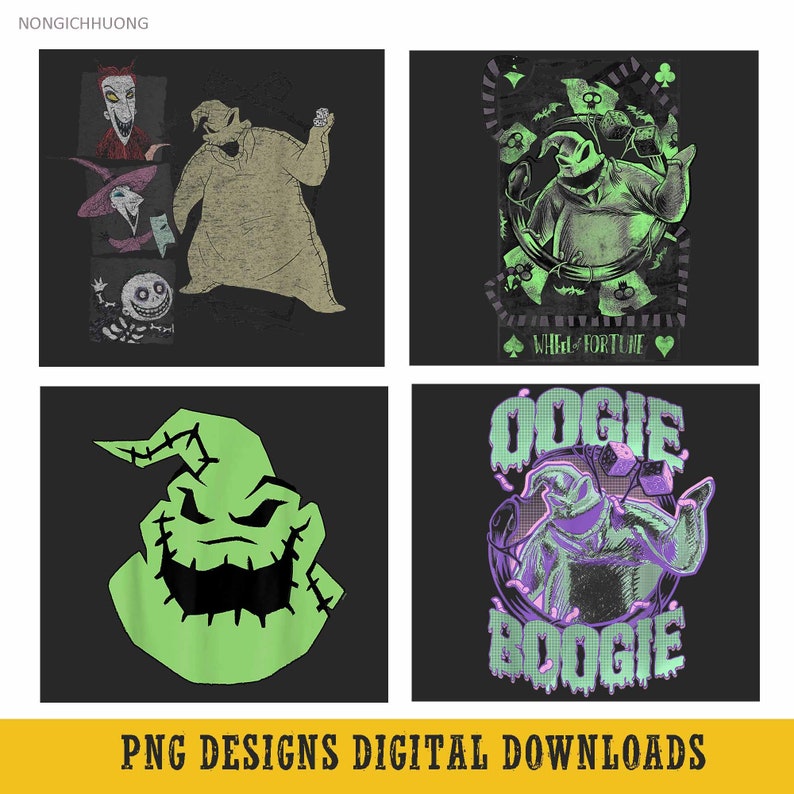 4 PNG Nightmare Before Christmas PNG, Oongie Boogie Christmas Png ...
