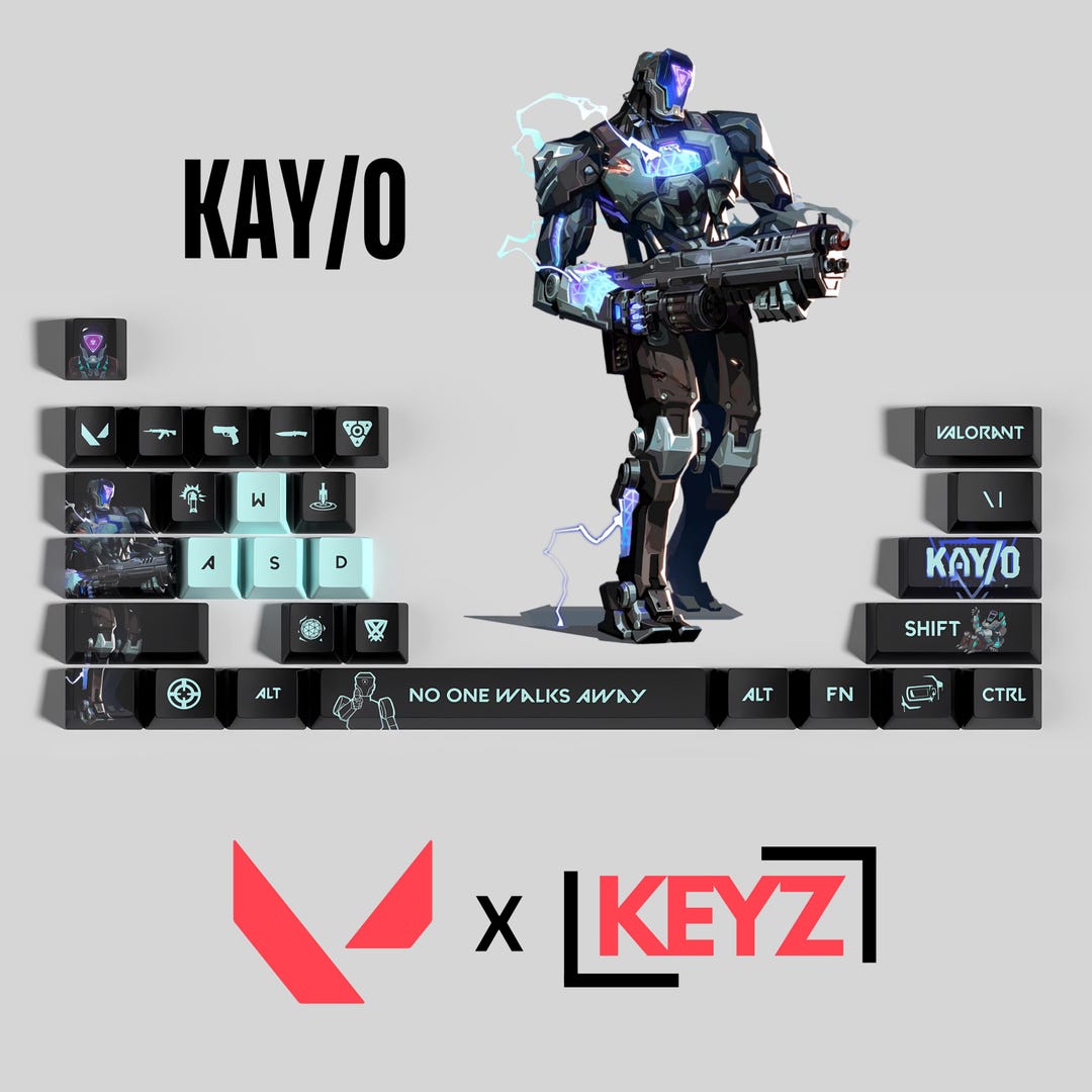 Valorant X KEYZ Keycap Set Kay/o 29 Keys OEM Profile for MX Switches ...