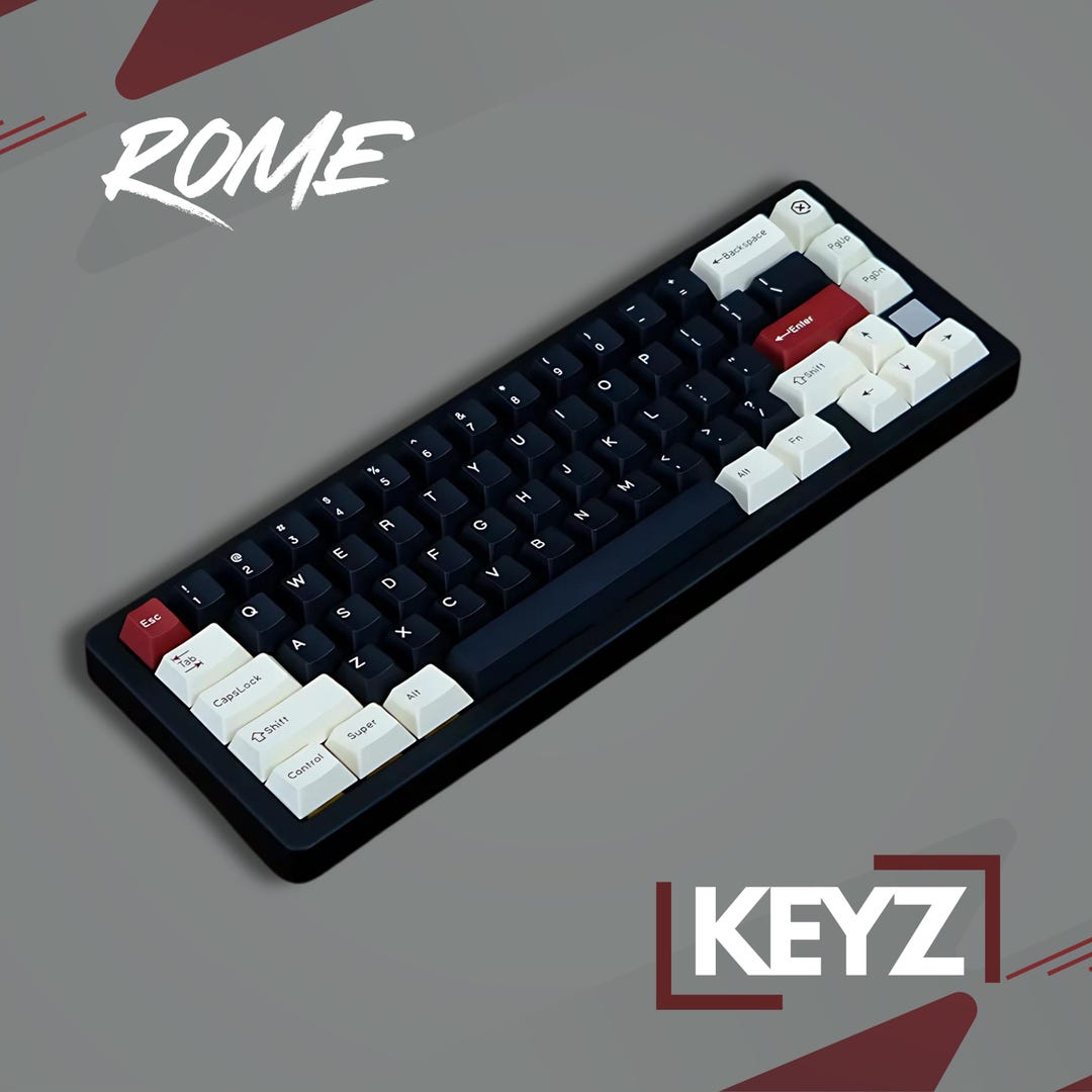 KEYZ Rome Keycap Set - 176 Keys - Double Shot - Cherry Profile ...
