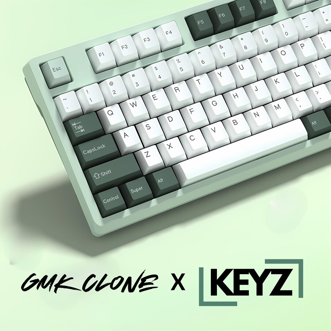 GMK Clone X KEYZ Botanical Keycap Set PBT 176 Keys Double Shot Cherry ...
