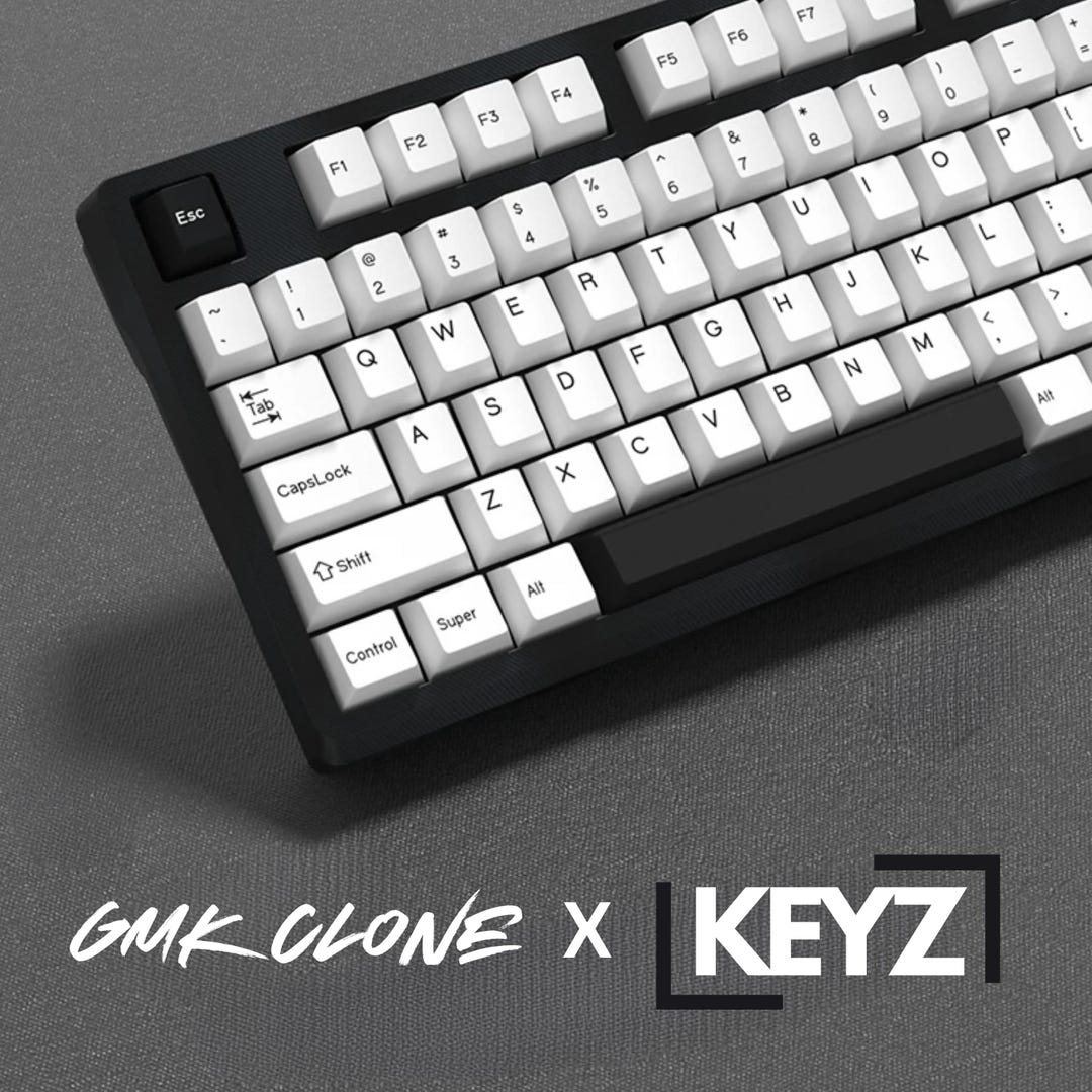 GMK Clone X KEYZ Bow Keycap Set 176 Keys Double Shot Cherry Profile ...