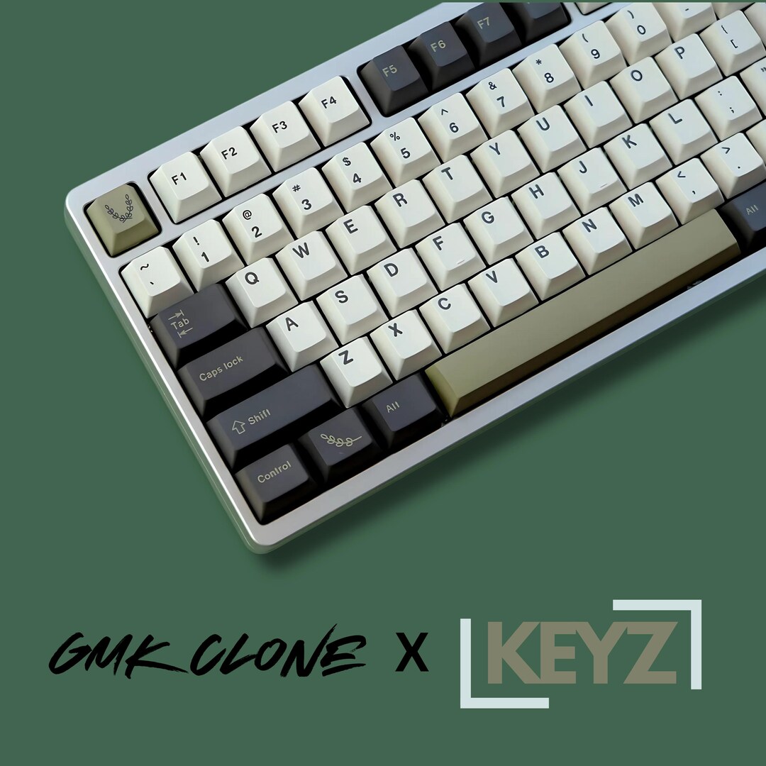 GMK Clone X KEYZ Olive Keycap Set PBT 129 Keys Double Shot Cherry ...