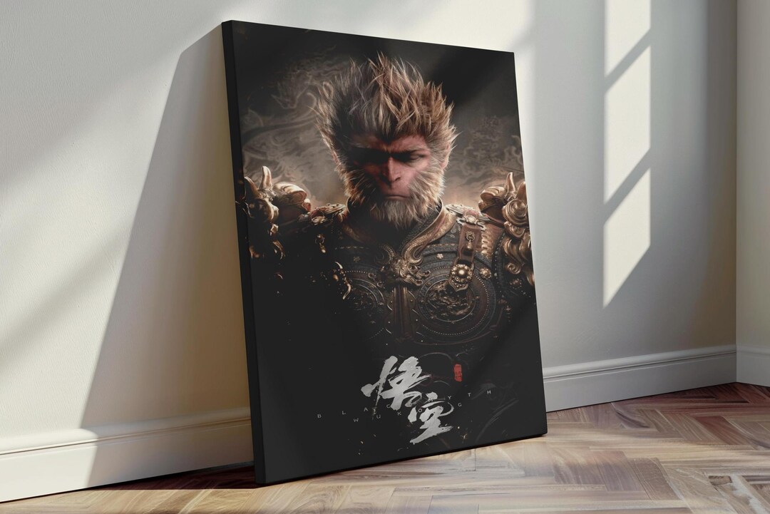 Black Myth Wukong Canvas Black Myth Wukong Poster Wukong Art Black Myth ...