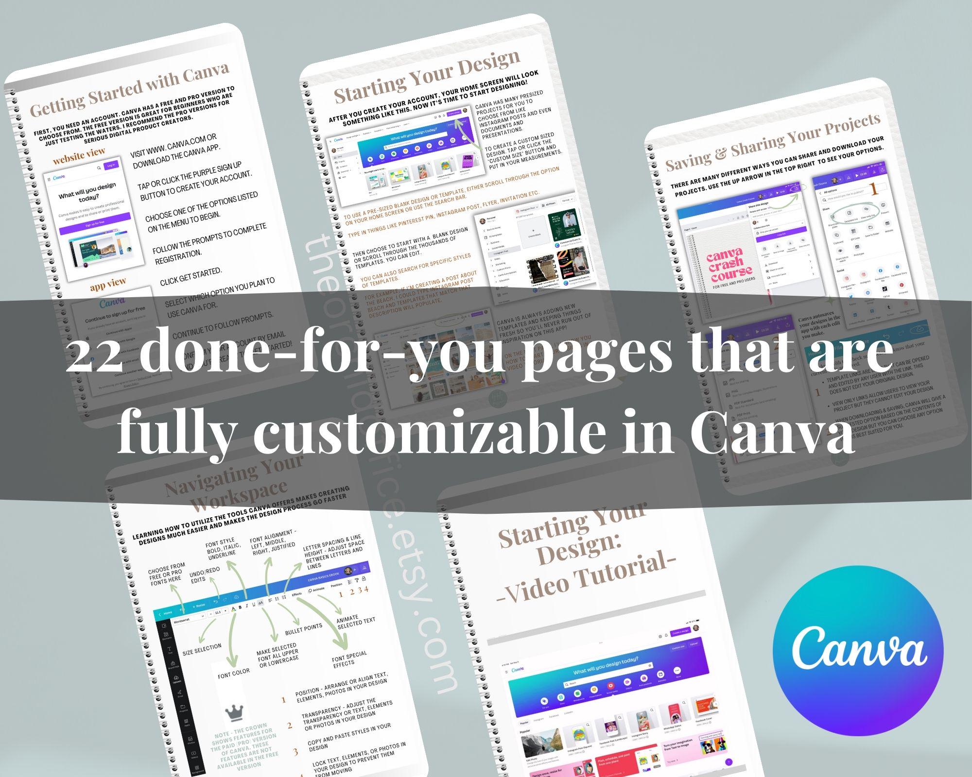 Canva How to Guide Canva Course for Social Media With Master Resell ...