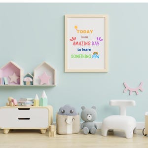 Today is Amazing Day Growth Mindset Boho Classroom Decor Posters ...