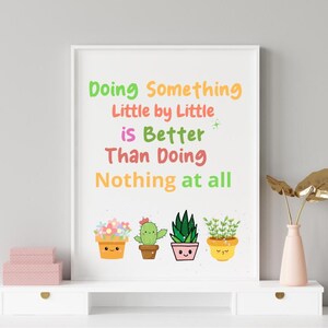 Motivational Printable Colorful Art Cute Flower Print Flower Nursery ...