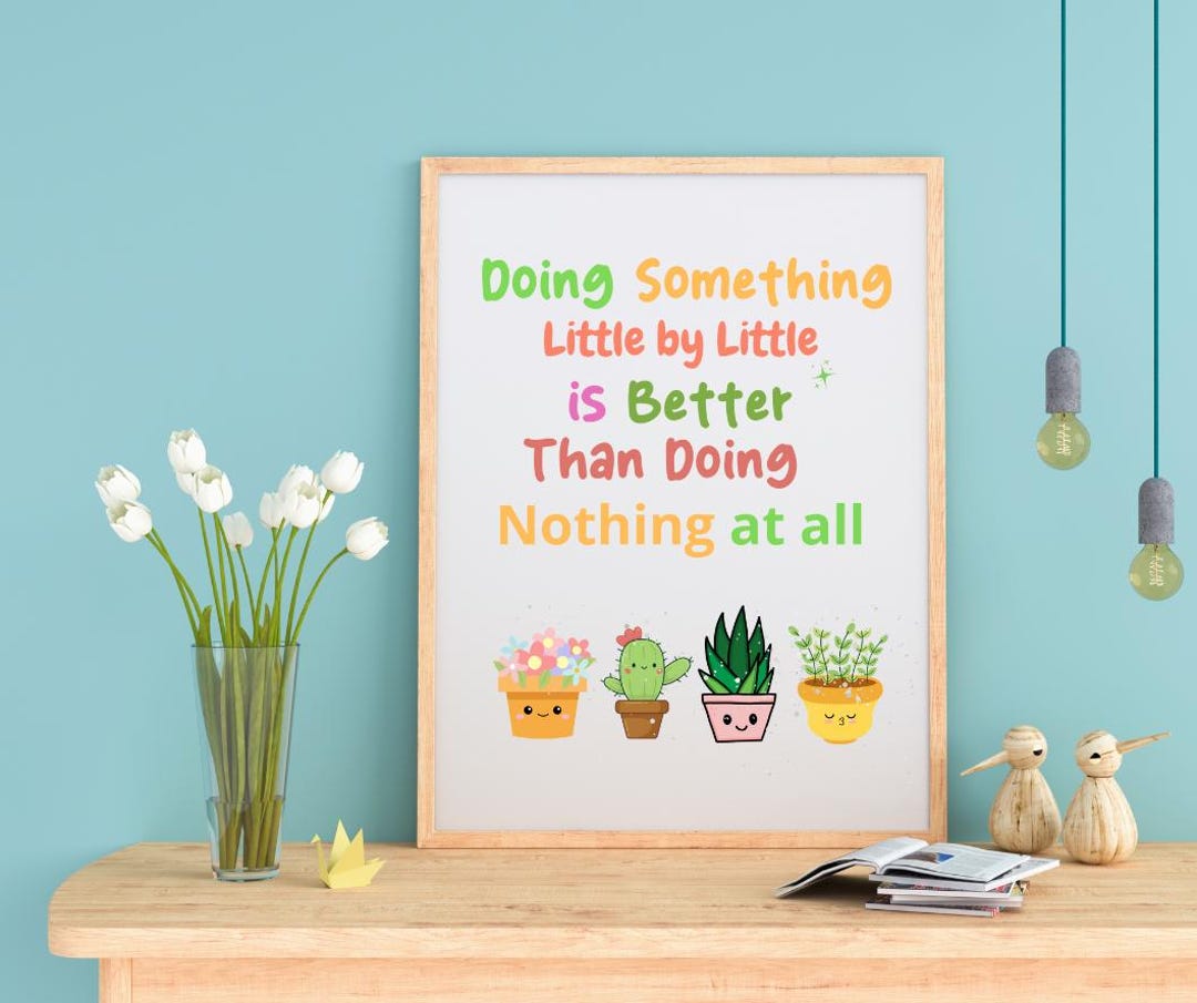 Motivational Printable Colorful Art Cute Flower Print Flower Nursery ...