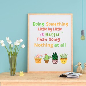 Motivational Printable Colorful Art Cute Flower Print Flower Nursery ...