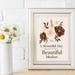 A Beautiful Day Begins With A Beautiful Mindset Print,floral Wall Print ...