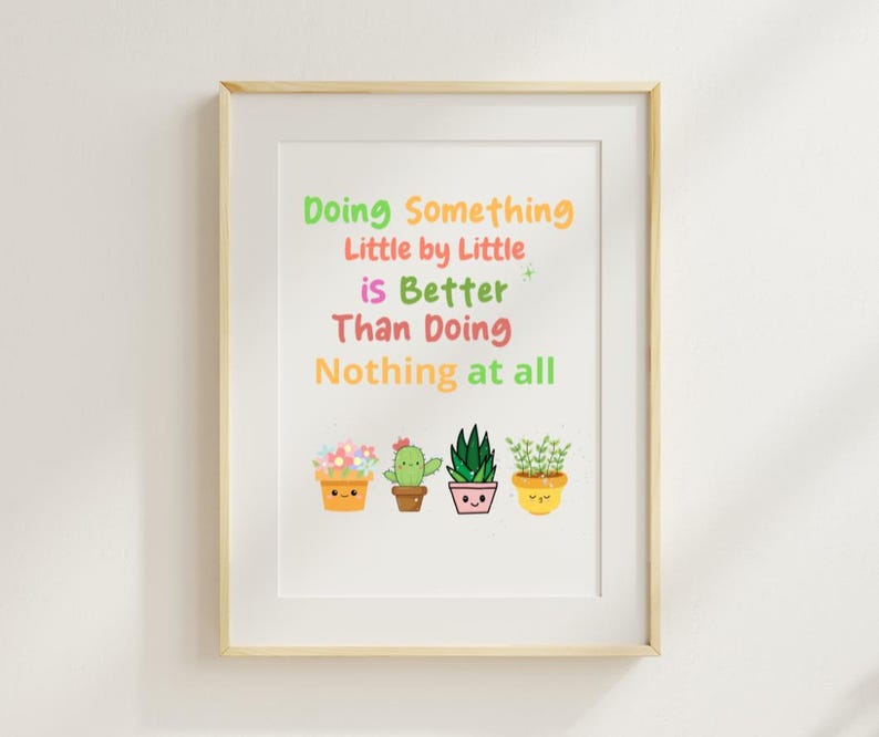 Motivational Printable Colorful Art Cute Flower Print Flower Nursery ...