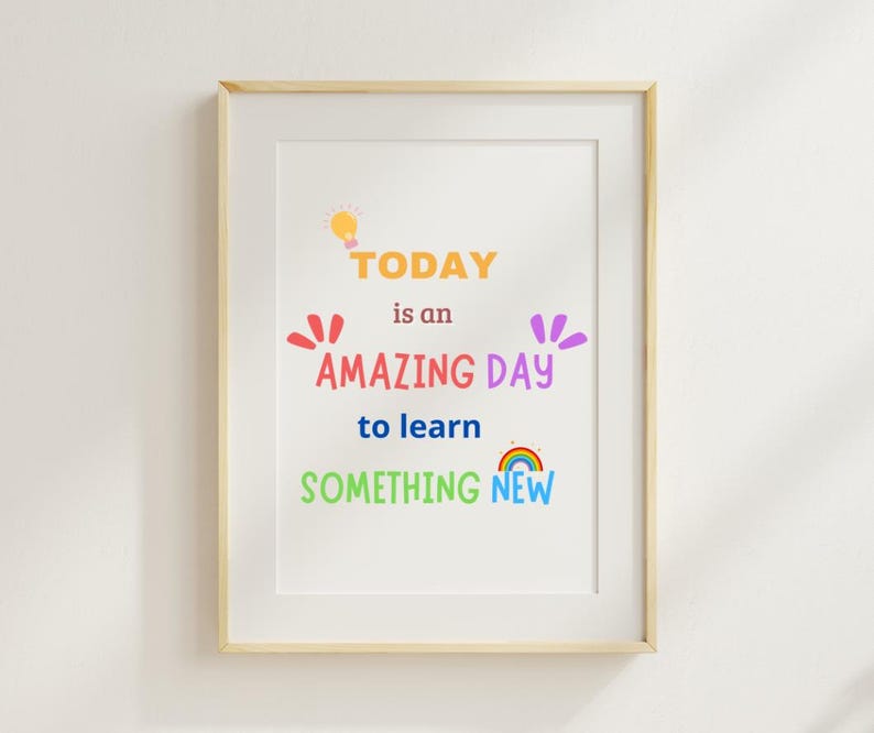 Today is Amazing Day Growth Mindset Boho Classroom Decor Posters ...