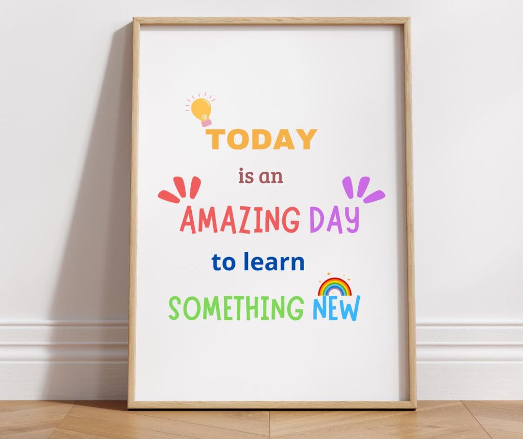 Today is Amazing Day Growth Mindset Boho Classroom Decor Posters ...