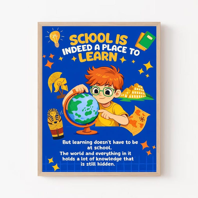 Kids Learning Poster,classroom Printable,school Motivation Wall Art ...