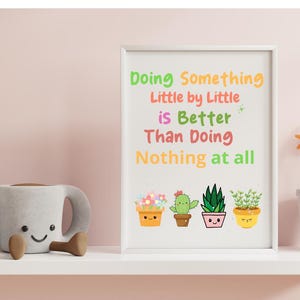 Motivational Printable Colorful Art Cute Flower Print Flower Nursery ...