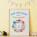 Save the Planet Poster Ocean Lover Gift Poster Ocean Nursery Sea Art ...