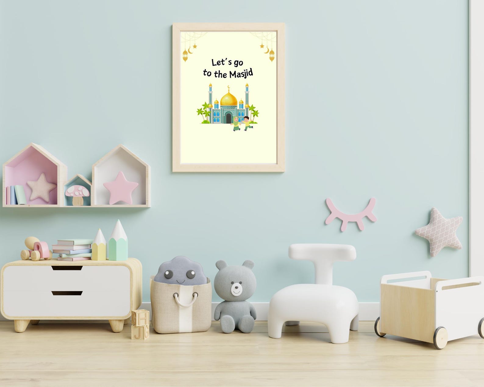 Masjid Printable,muslim Kids Posters,mosque Islamic Kids Print,islamic ...