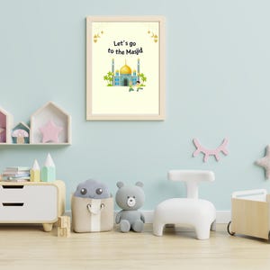 Masjid Printable,muslim Kids Posters,mosque Islamic Kids Print,islamic ...
