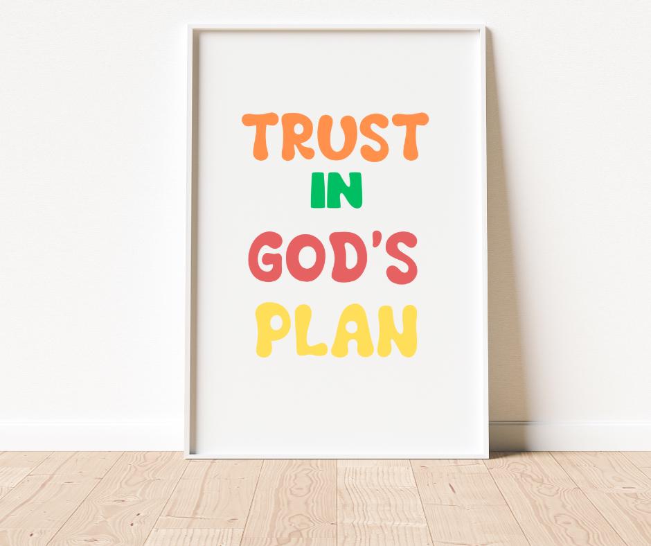 Set of 3 Piece Wall Art About God,colorful Qoute Poster Motivational ...
